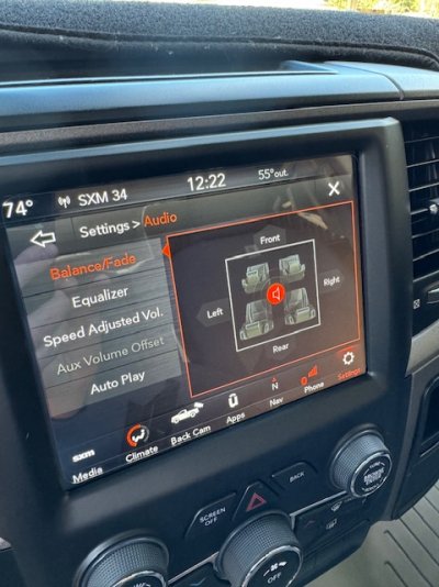 Enable Loudness audio setting on 8.4UAQ on Alpha OBD | RamForum.com ...