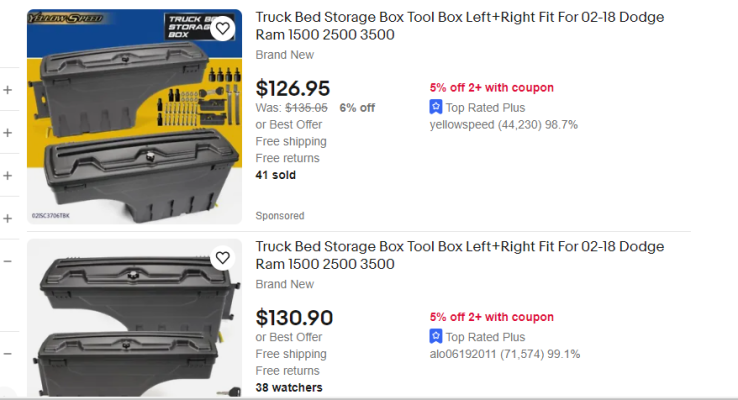 Who Makes / Where to Find Bed Storage Boxes - Left and Right behind ...