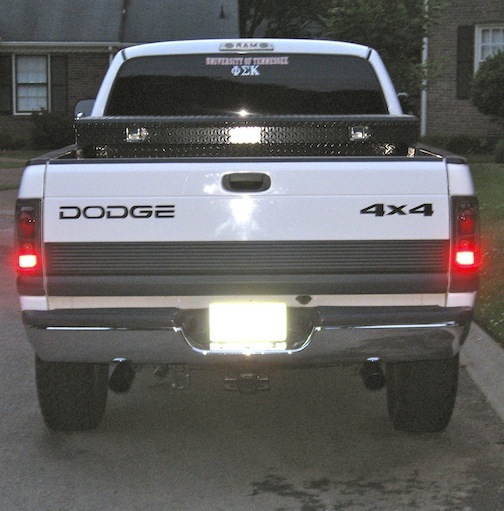 Added the black UWS truck box and put the Dodge and 4x4 decals on the ...