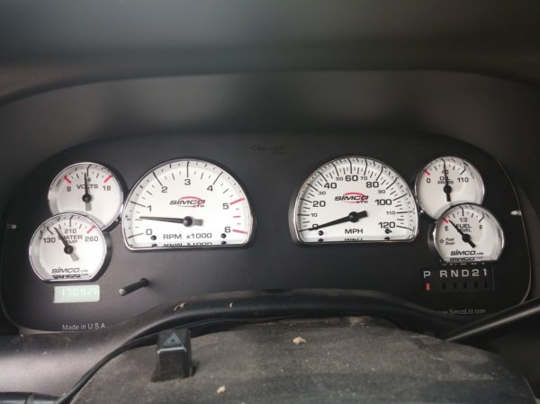 Simco LTD Gauge Face Test Fit | RamForum.com | Dodge Ram Forum for ...