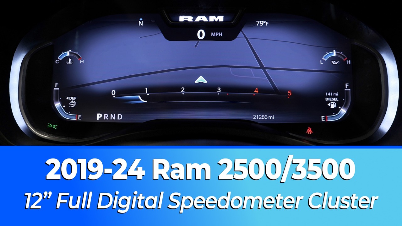 NOW AVAILABLE: 2019–2024 RAM 2500/3500 HD 12" Full Digital Speedometer ...
